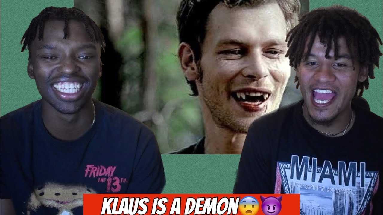 The Vampire Diaries Klaus Fights And Abilities **REACTION** - YouTube