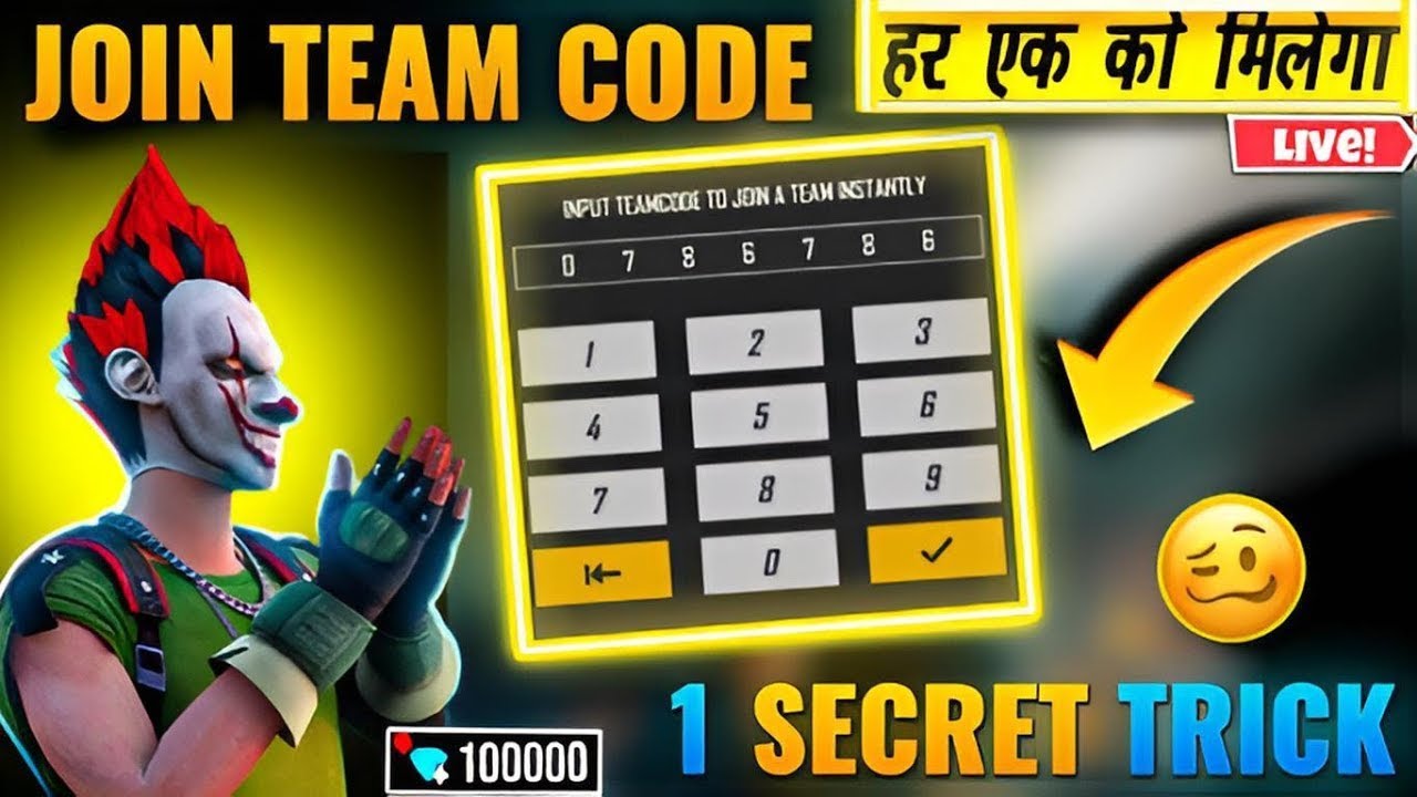 🔴 Free Fire Live 1000₹ Redeem code Giveaway 😱 | Team code Giveaway 🔥 ...