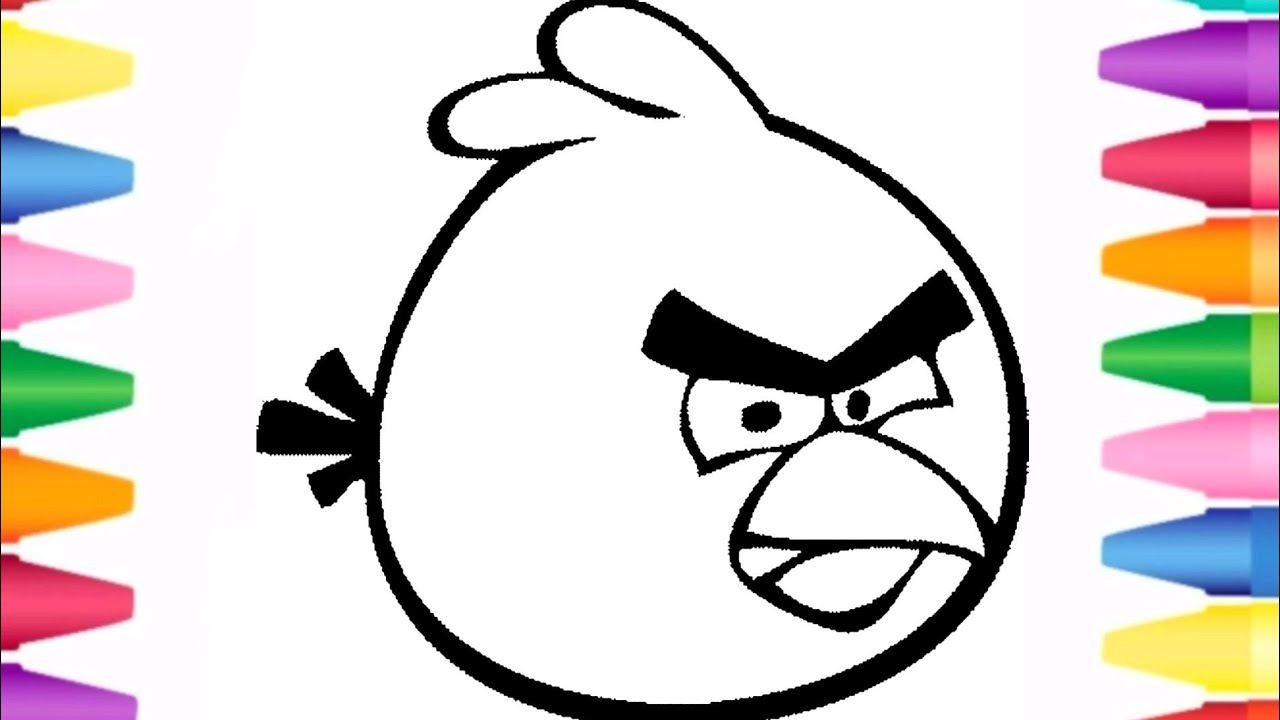 How to draw a Angry bird - Simple drawing for kids | basic | drawing of ...