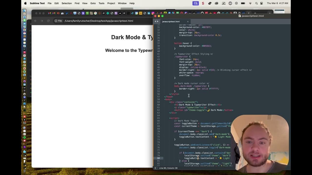 Adding Javascript To HTML With ChatGPT Tutorial Part 1 - YouTube