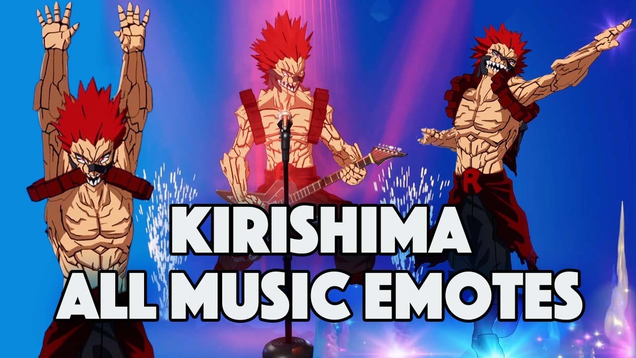 Eijiro Kirishima Dances All Music Emotes (That we Have) - FORTNITE - My ...