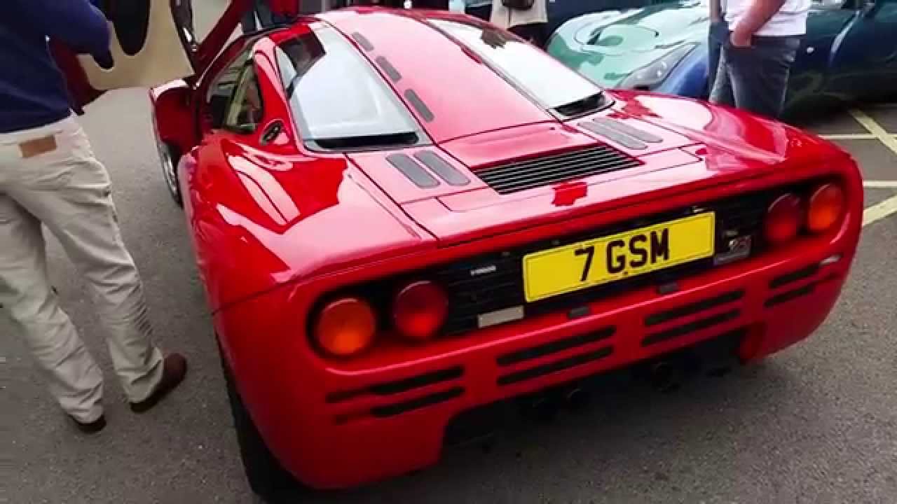 McLaren F1 Start up, revving and CRAZY ACCELERATION - YouTube