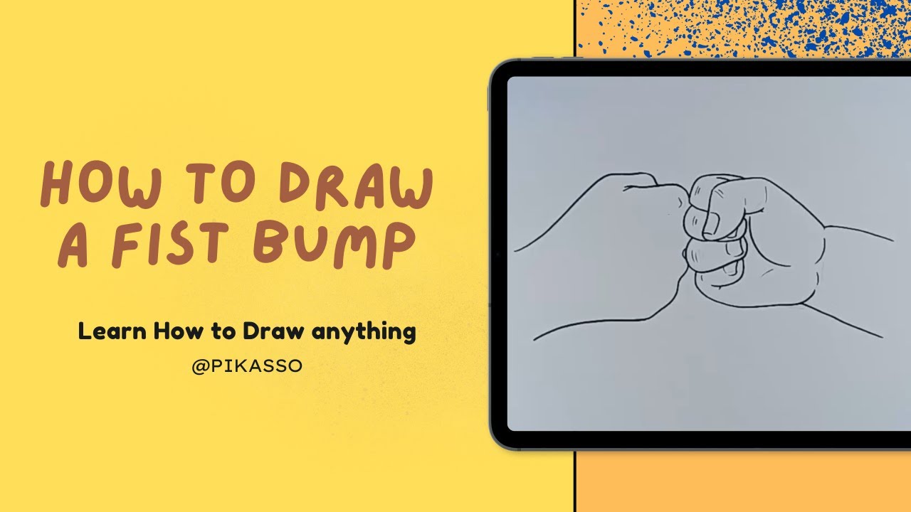 How to Draw a Fist Bump Easy - YouTube