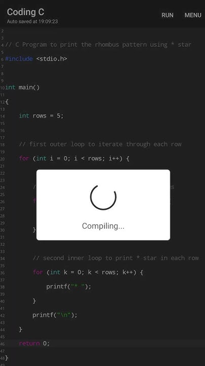 impossible pattern 😵 👀💯// c programming language pattern program// #shorts#trending#viral# ...