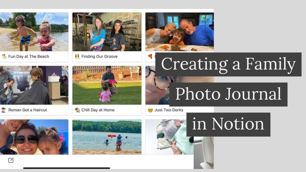 Notion for Parents // How to Make a Family Photo Diary in Notion - YouTube