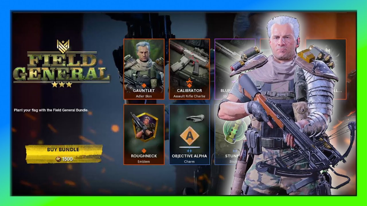 Field General Bundle Walkthrough | Gauntlet NEW Adler Skin Cold War ...