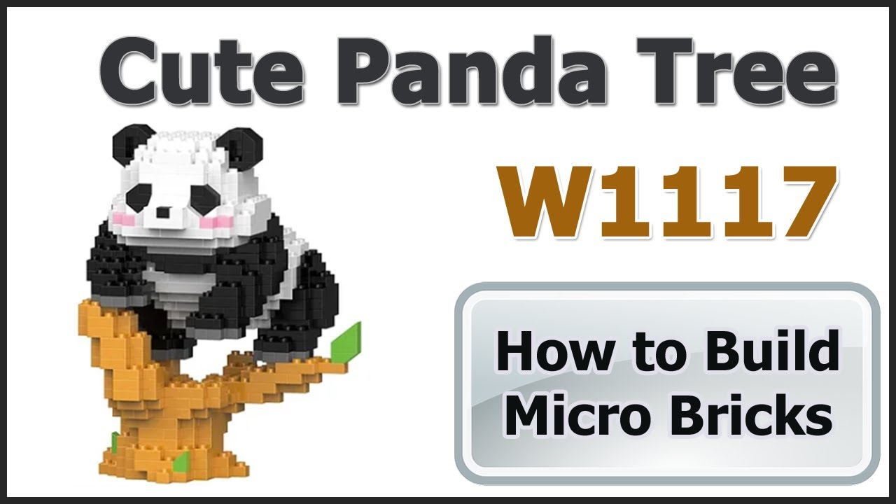 How to Build Mini Bricks Panda Tree W1117 Review Instructions ...