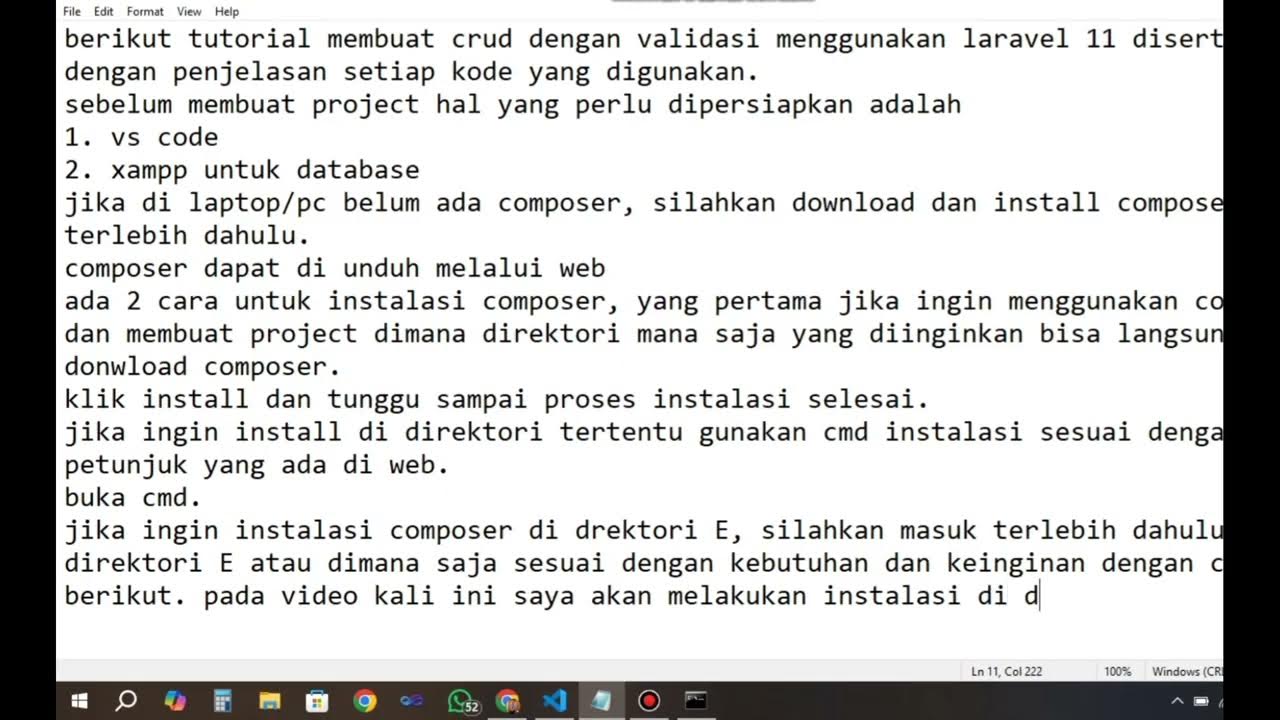 Tutorial membuat CRUD dengan validasi beserta penjelasan Part 3(logika tambah data) - YouTube