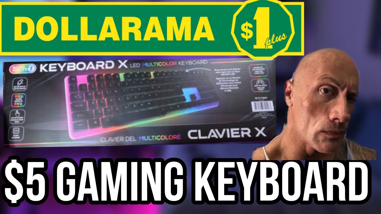 Unboxing A $5 Dollar Dollarama Keyboard - YouTube