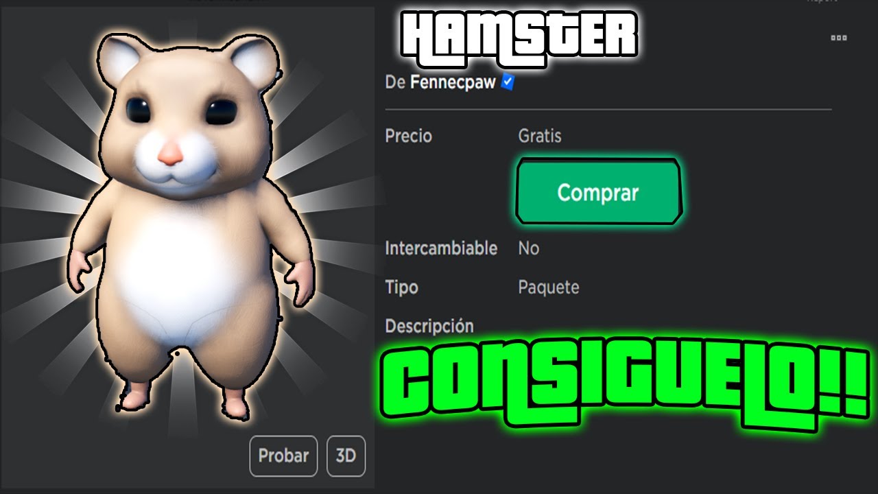 CONSIGUE *HAMSTER* GRATIS PRONTO🐹 ||Roblox - YouTube