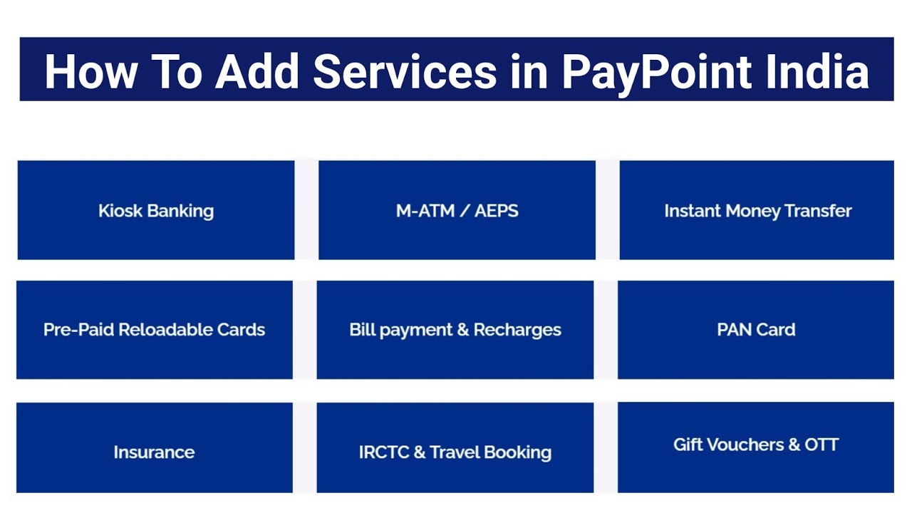 How To Buy New Services In PayPoint India - YouTube