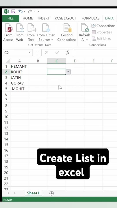 Excel amazing tricks ...., create list in advance excel table ... #exceltech #exceltips # ...