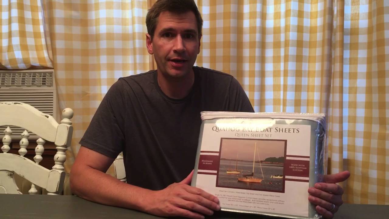 Quahog Bay Bedding Cinch Fit Sheets - YouTube
