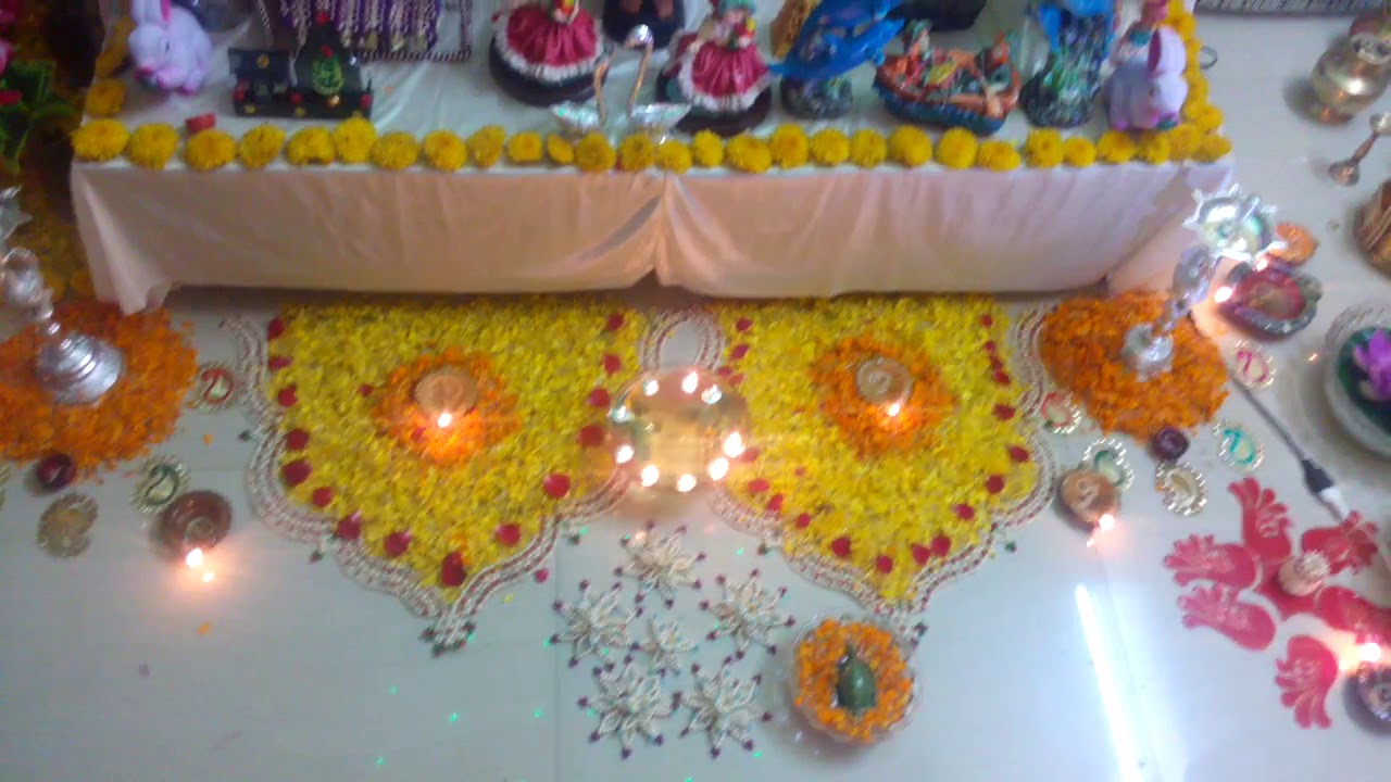 Mahalaxmi decoration - YouTube