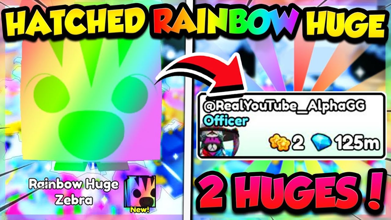HOW I HATCHED A🌈RAINBOW HUGE PET in PET SIMULATOR 99!! (Roblox) - YouTube