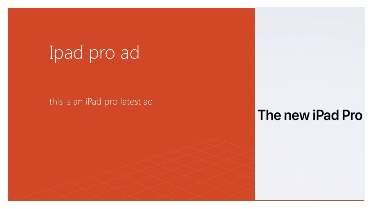 iPad pro latest ad with sound. - YouTube