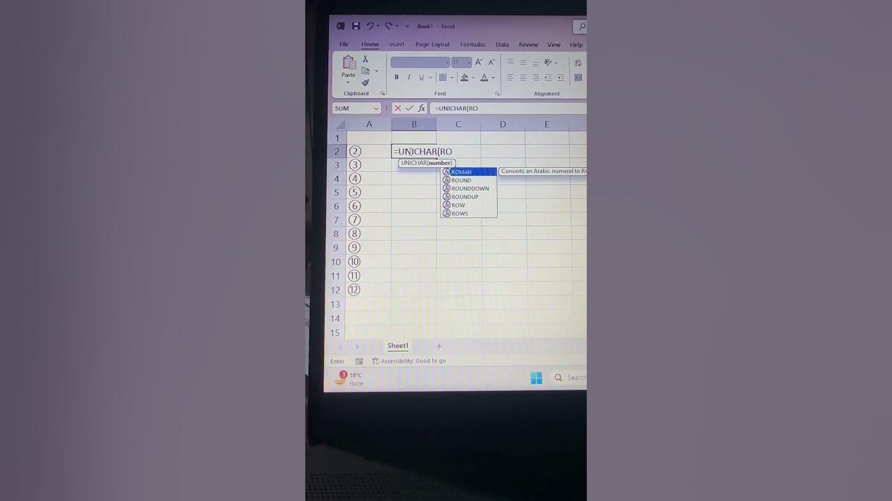 Unichar in Excel ⁠ excel #exceltutorial #exceltips #excelshortcuts @Gen-Z-Techie - YouTube