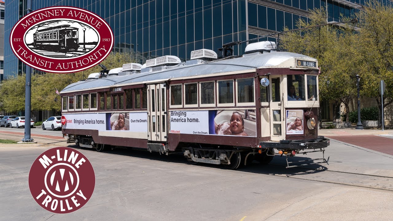 Dallas M-Line Trolley - 369 Matilda - YouTube