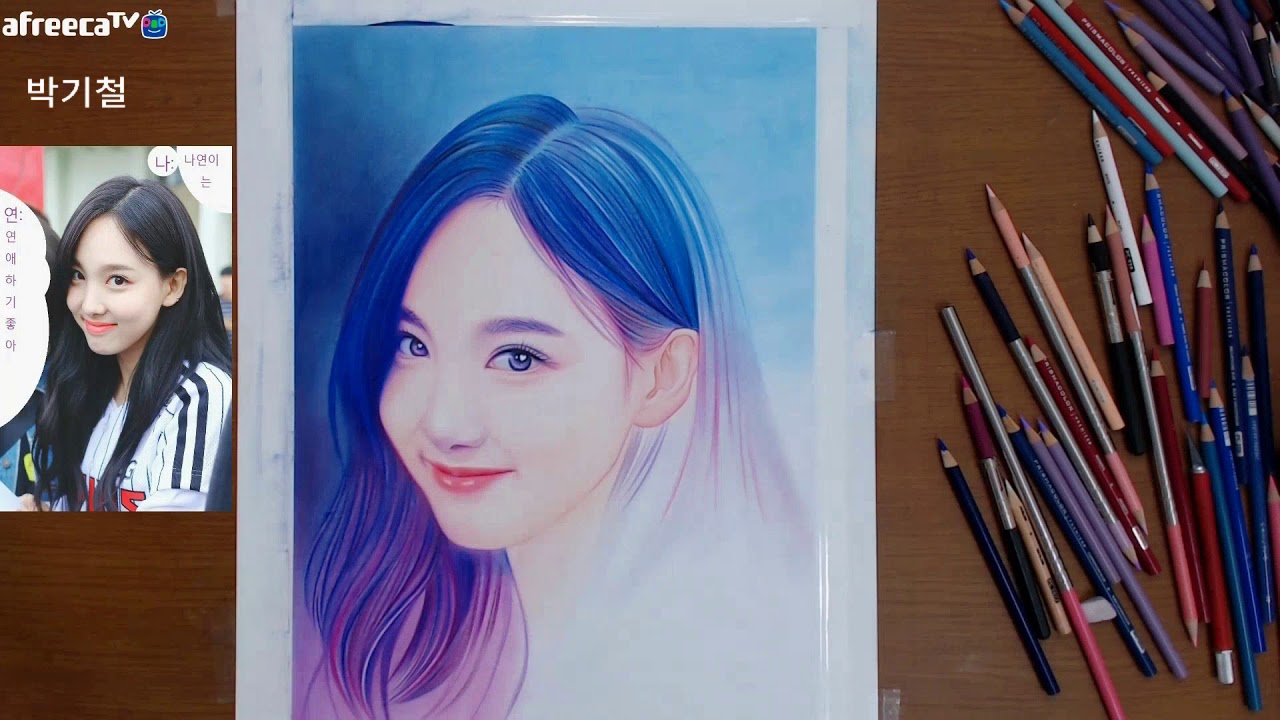 트와이스 나연 팬아트 Speed Drawing TWICE - Nayeon - YouTube