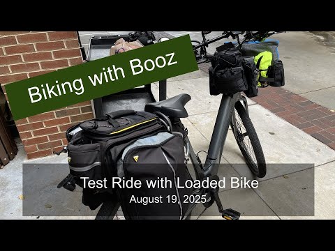 Test Ride with Loaded Bike - YouTube
