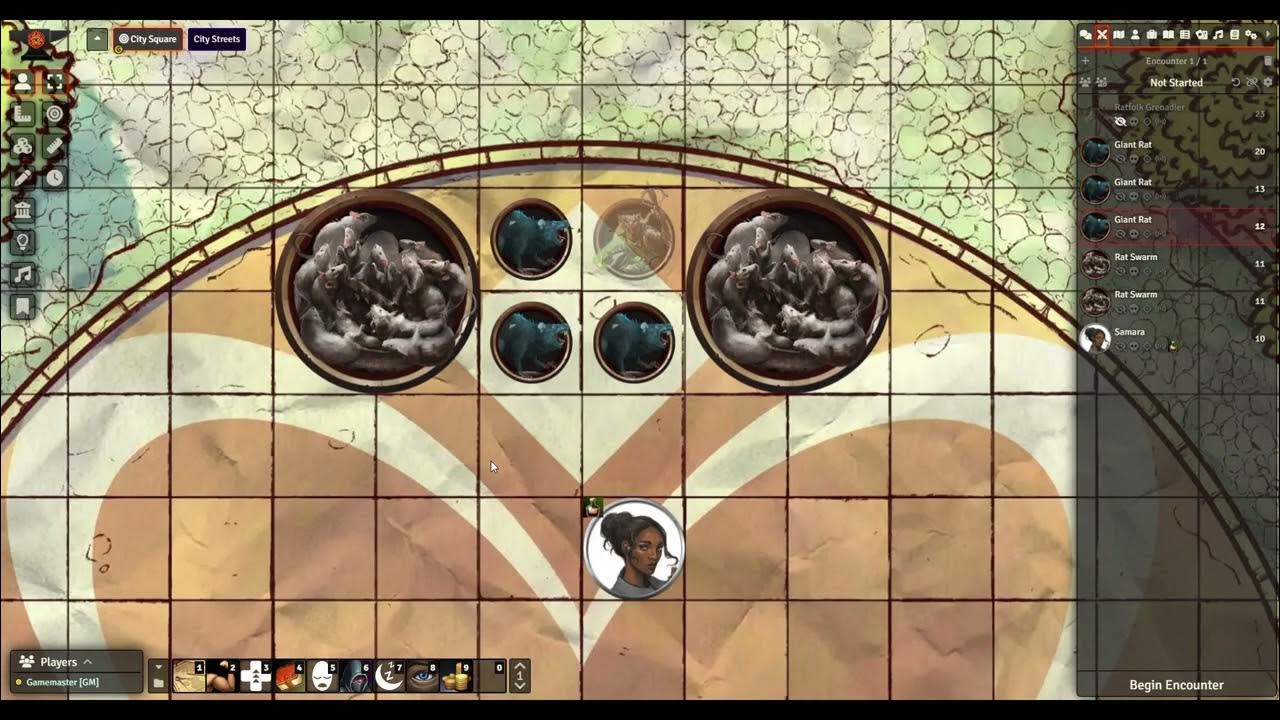 Pathfinder 2e: GMing in Foundry VTT - Combat - YouTube