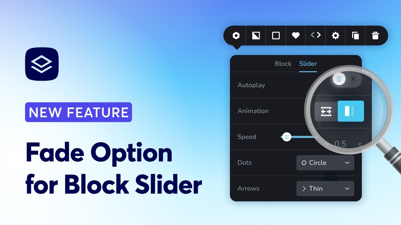 New: Fade Option for Block Slider - YouTube