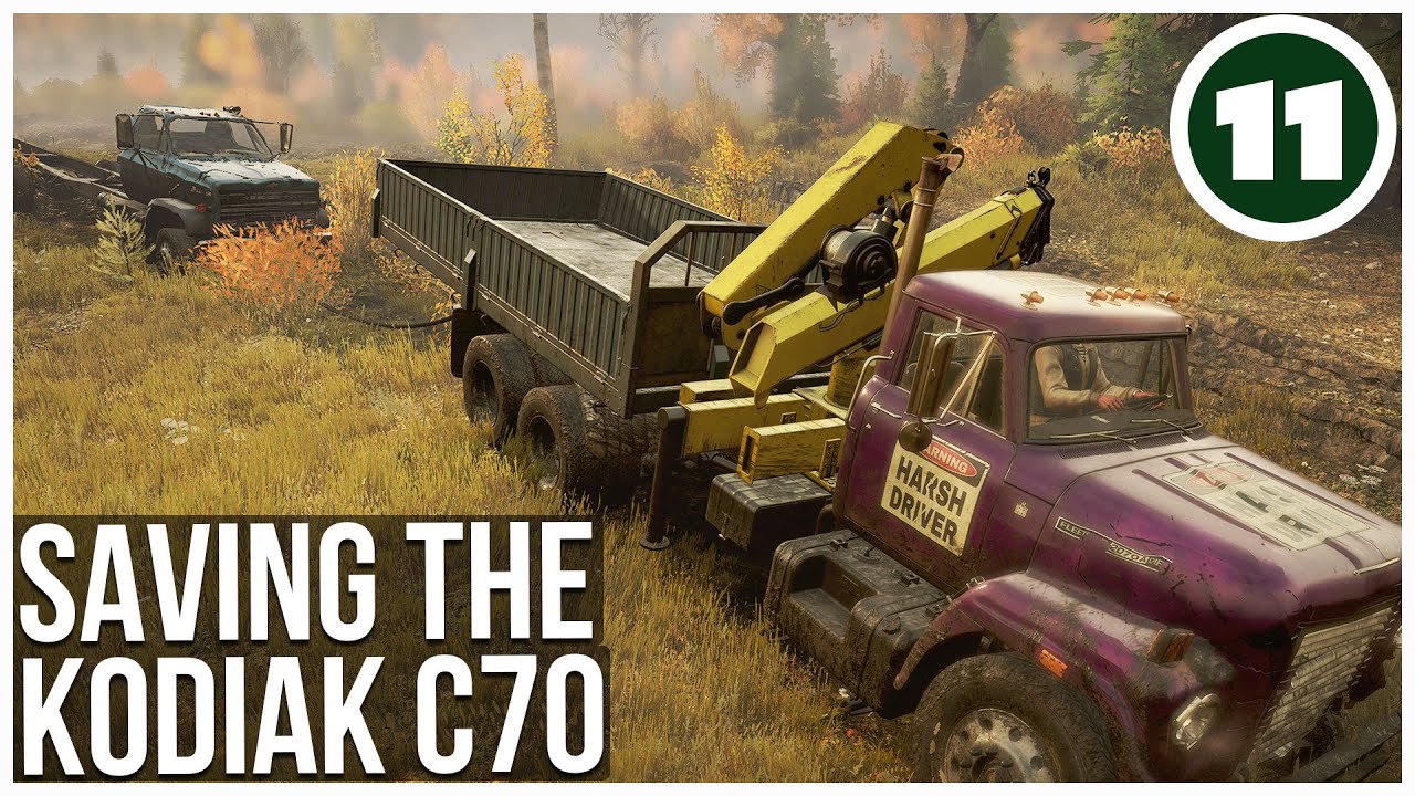 Saving the Kodiak C70 | SnowRunner Campaign | Episode 11 | Black River ...