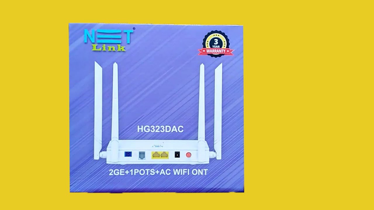 NetLink Ftth Dual Band GPON /EPON Wifi ONT Dual Band - YouTube