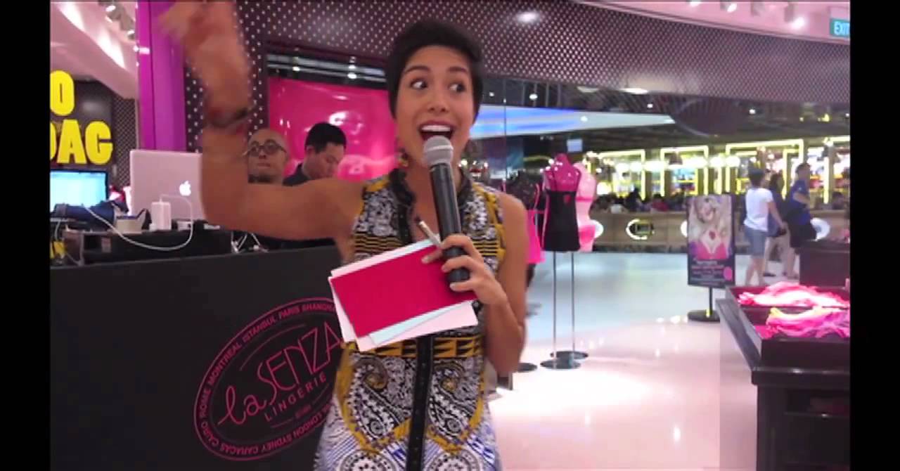 FLY HOSTS: Nikki Muller - La Senza Launch at Plaza Singapura - YouTube