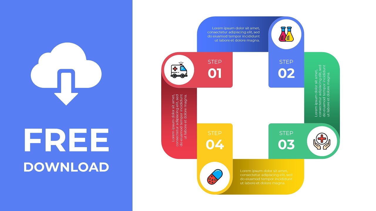 How to Design Medical Cross Symbol Infographics in Microsoft PowerPoint ...