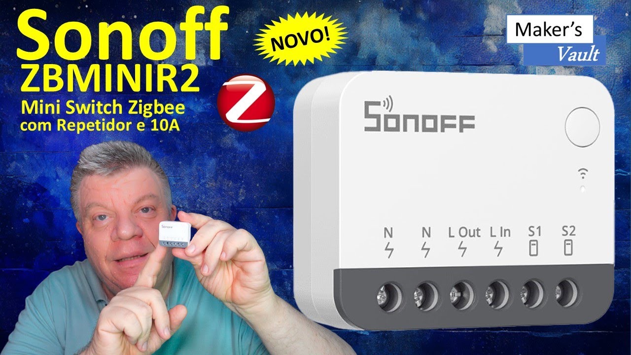 Sonoff ZBMINIR2: Novo Mini Switch Zigbee que atua como Router e tem 10A ...