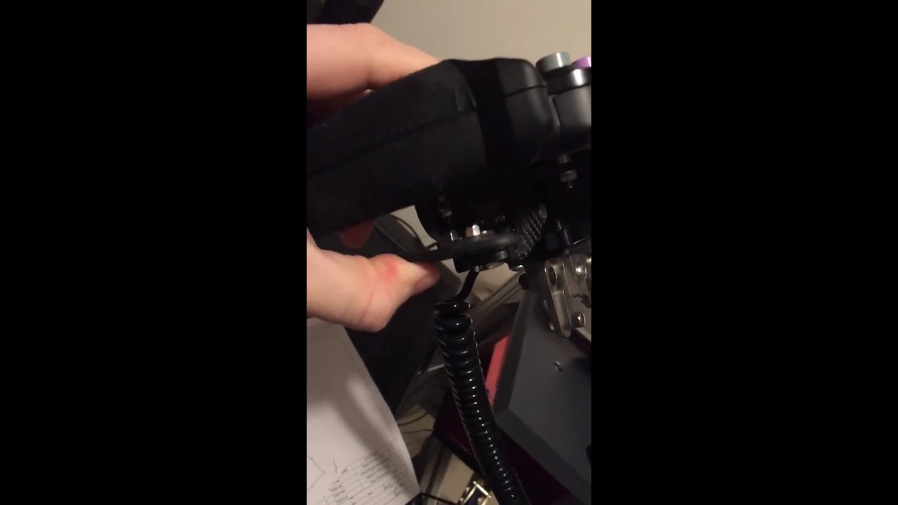 Ascher Racing magnetic paddle shifter flex - YouTube