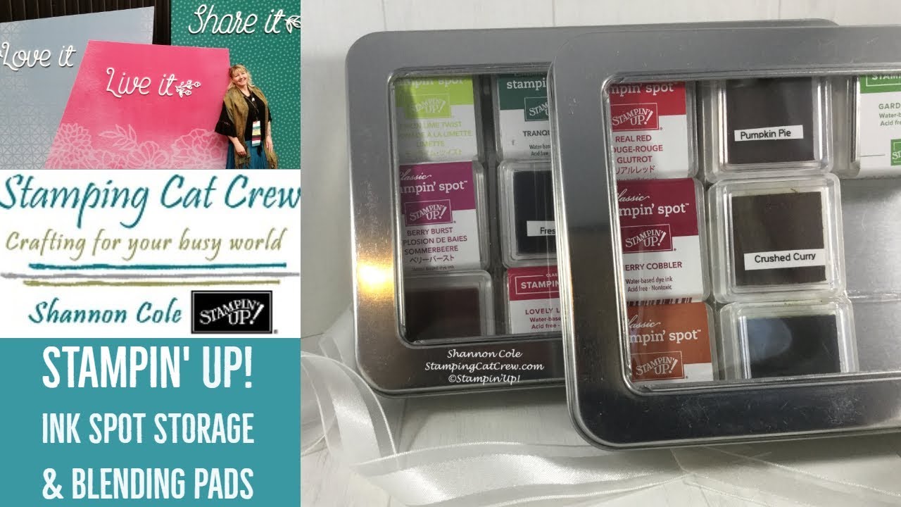 My Stampin' Up! Ink spot storage - YouTube
