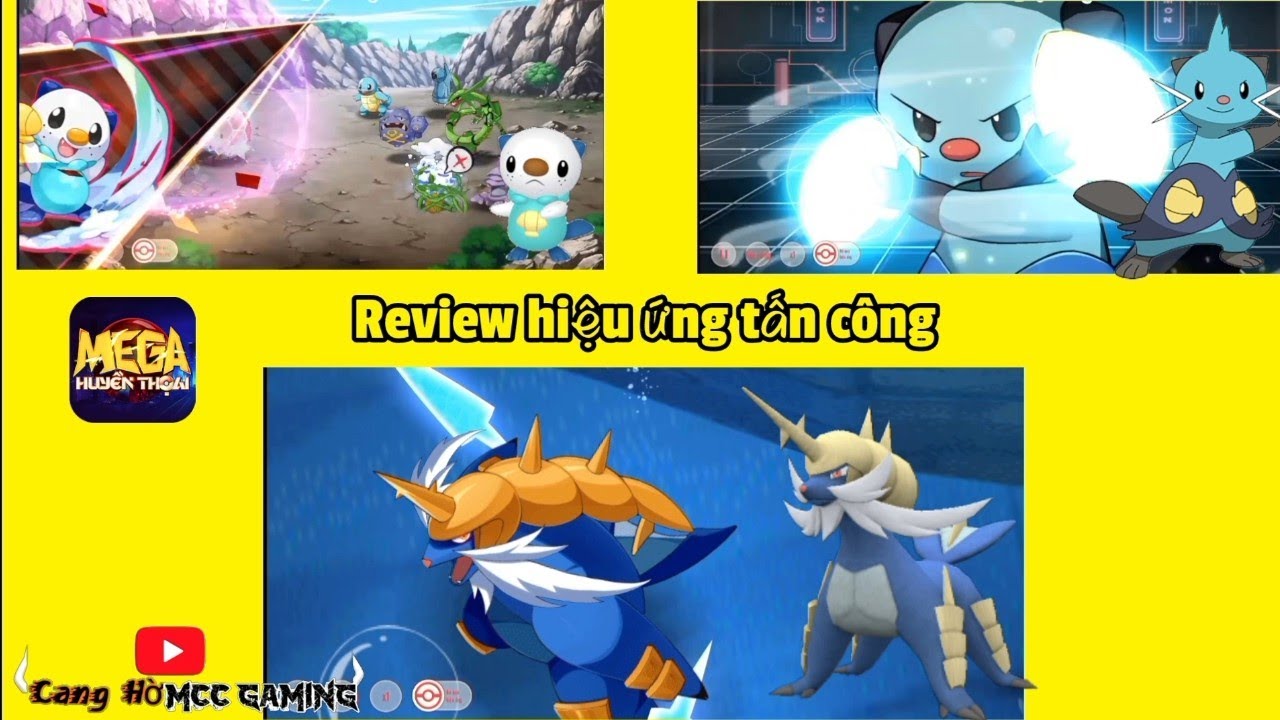Review hiệu ứng tấn công của Pokemon S: Oshawott, Dewott và Samurott ...