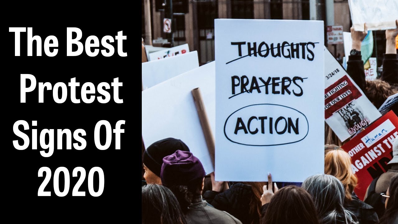 The Best Protest Signs Of 2020 - YouTube
