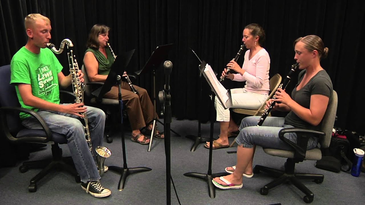 Clarinet Quartet - "A Medieval Sketch" - by Richard Moon - YouTube