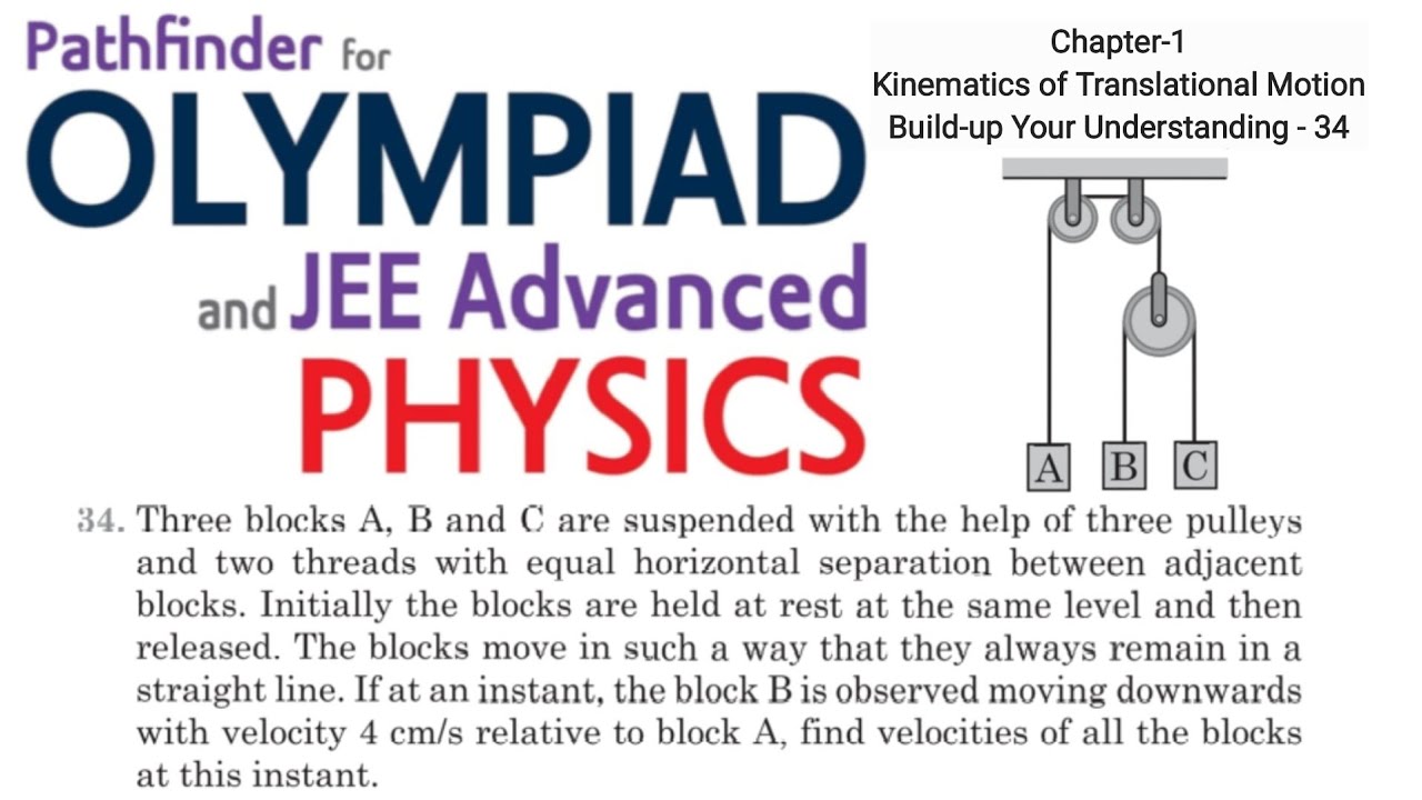 BYU-34 | Kinematics l Pathfinder l Solution | Physics l Olympiad | JEE ...
