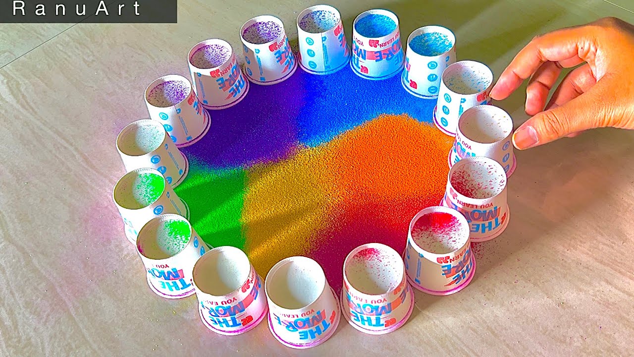 2 Simple Rangoli | Diwali Rangoli Designs | Navratri Rangoli designs ...