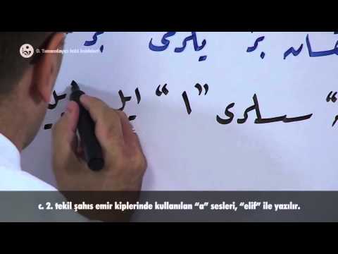 Osmanlıca Dersleri (Türkçe Unsurlar) - 18