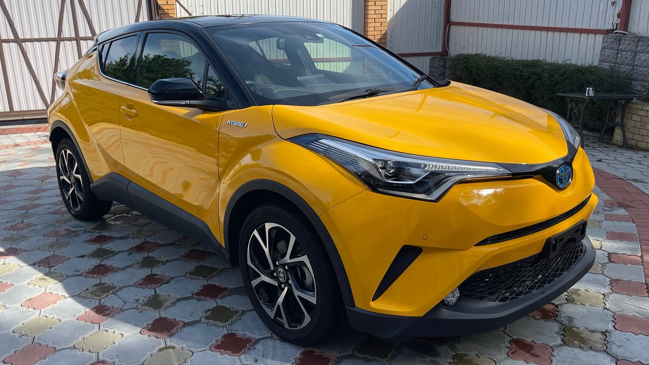 Обзор Toyota C-HR 2017 G LED Edition Манговый гибрид! - YouTube