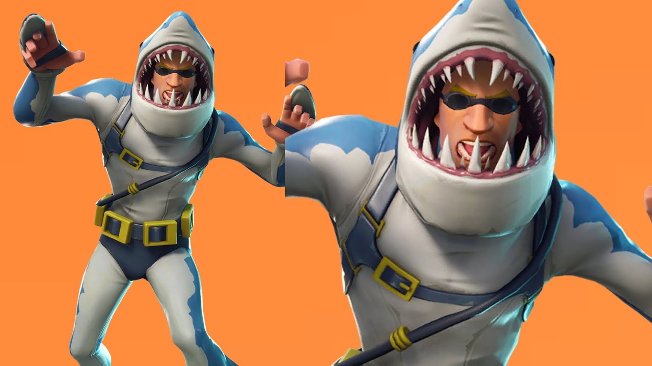 Fortnite Chomp Sr. Skin All Dances & Emotes Chapter 3, Season 1 - YouTube