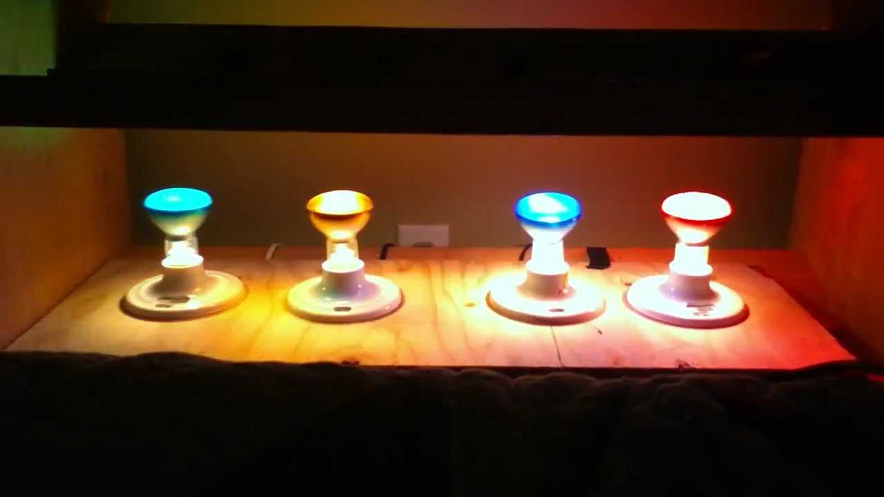 4 chanel color organ - YouTube