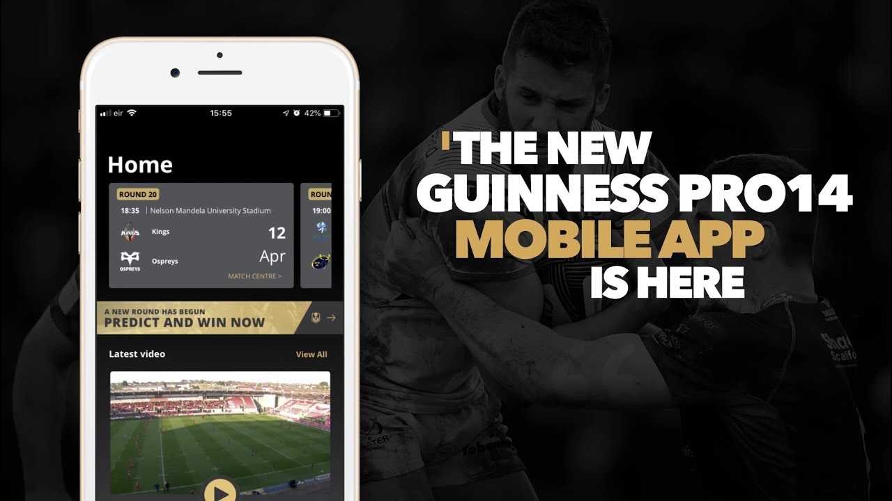 The New Guinness PRO14 Mobile App Has Arrived! - YouTube