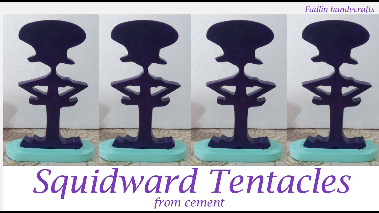 DIY- Squidward's tentacles from cement // for home decoration - YouTube