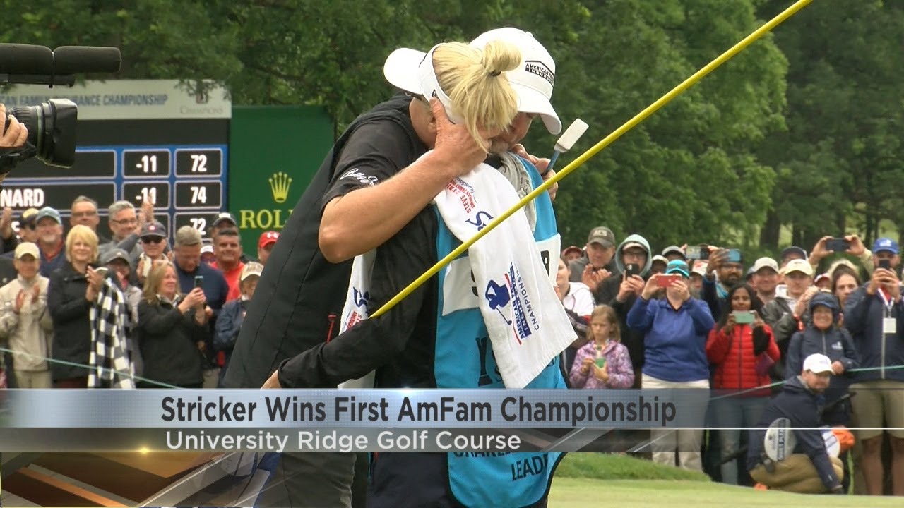Stricker Wins First AmFam Championship - YouTube