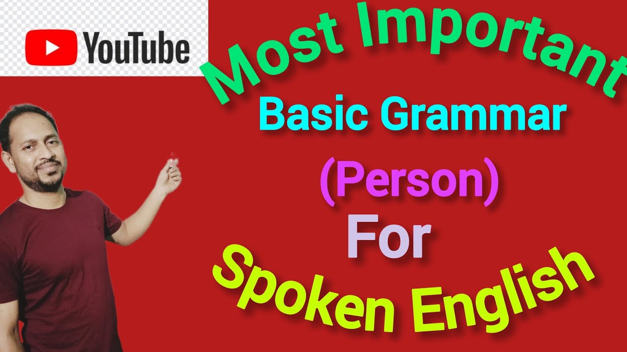 Most Important Basic grammar (person)for spoken English #spokenBoost🚀 # ...