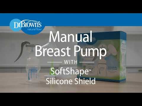 Dr Brown's Manual Breast Pump with SoftShape™ Silicone Shield