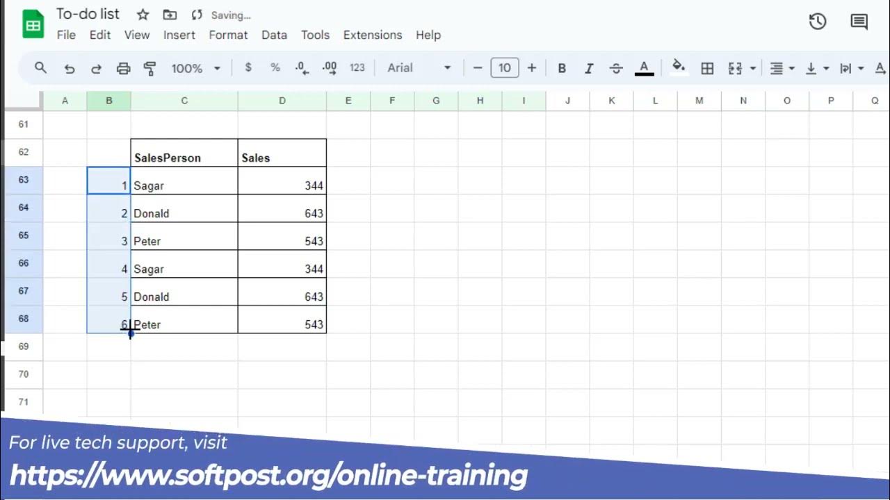 How to number rows in Google sheets sequence function in Google Sheets - YouTube