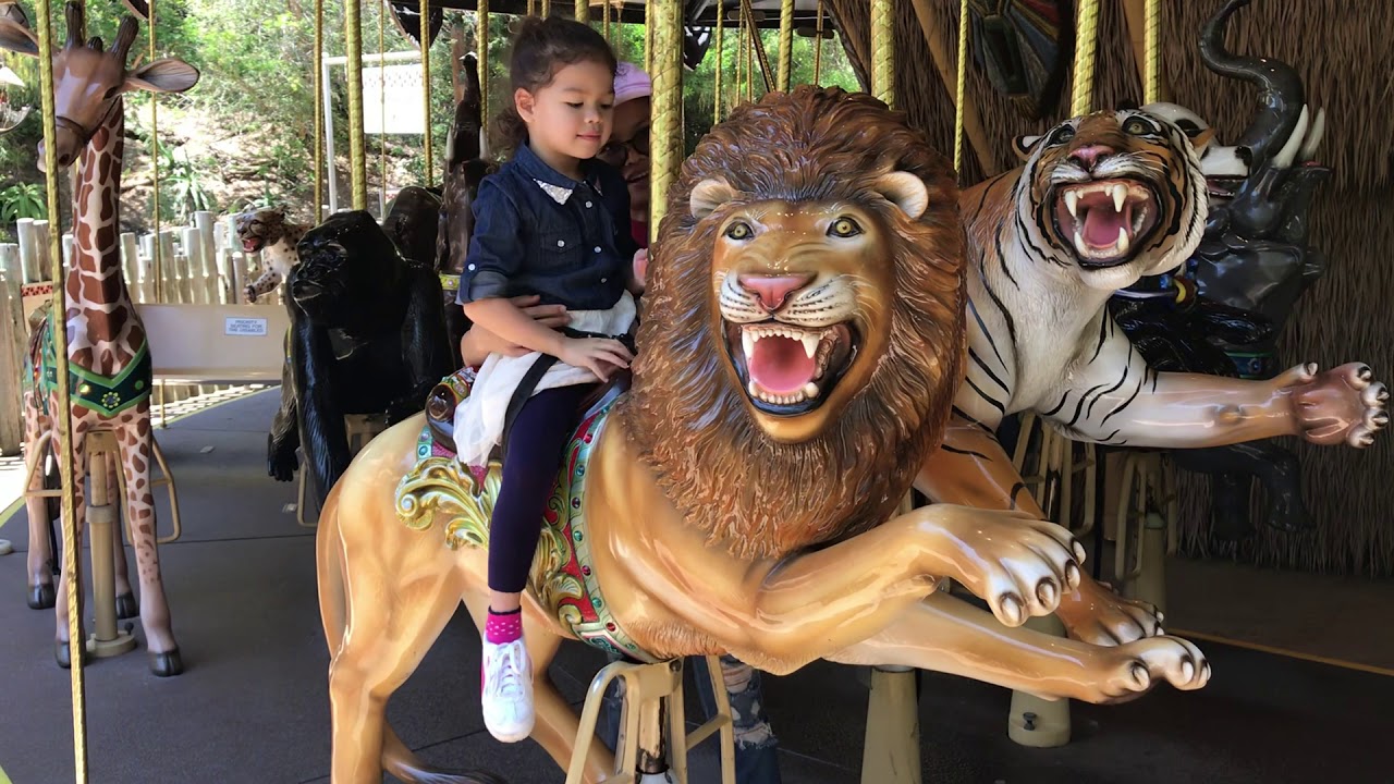 Mommy & Sammi rides the carousel at San Diego Safari Park (June 18th ...