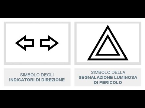 Segnalazione luminosa di pericolo (le cosiddette quattro frecce ...